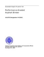AASHTO M 320-05 – Most Currently Technical Standards