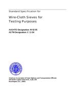 AASHTO M 92-05 – Most Currently Technical Standards