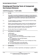AASHTO T 136-97 (2009) – Most Currently Technical Standards