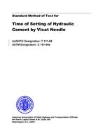 AASHTO T 131-08 – Most Currently Technical Standards