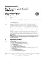 AASHTO M 302-12 – Most Currently Technical Standards