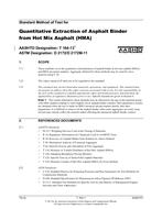 AASHTO T 164-13 – Most Currently Technical Standards