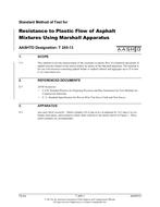 AASHTO T 245-13 – Most Currently Technical Standards