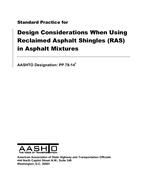 AASHTO PP 78-14 (R2016) – Most Currently Technical Standards