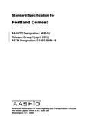 AASHTO M 85-16 – Most Currently Technical Standards