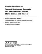 AASHTO M 259-17 – Most Currently Technical Standards