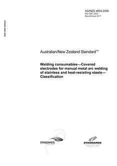 AS/NZS 4854:2006 – Most Currently Technical Standards