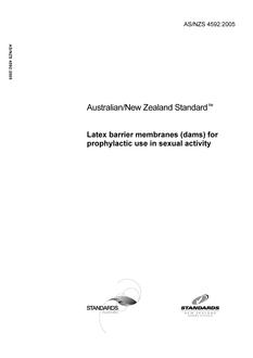 AS/NZS 4592:2005 – Most Currently Technical Standards