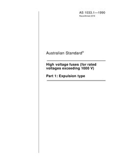 AS 1033.1-1990 – Most Currently Technical Standards