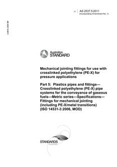 AS 2537.5-2011 – Most Currently Technical Standards