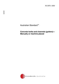 AS 2876-2000 – Most Currently Technical Standards