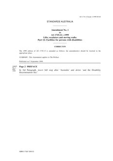 AS 1735.12-1999 AMDT 1 – Most Currently Technical Standards