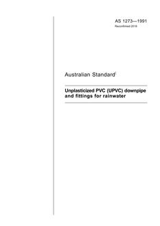AS 1273-1991 – Most Currently Technical Standards