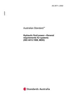 AS 2671-2002 – Most Currently Technical Standards