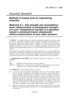 AS 1289.6.4.1-1998 – Most Currently Technical Standards