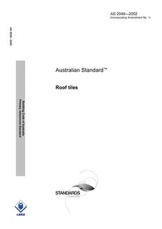 AS 2049-2002 – Most Currently Technical Standards