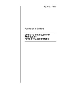 AS 2421-1981 – Most Currently Technical Standards