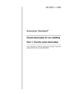 AS 2203.1-1990 – Most Currently Technical Standards