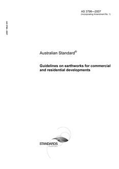 AS 3798-2007 – Most Currently Technical Standards