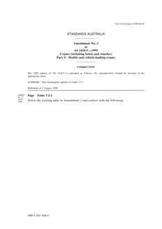 AS 1418.5-1995 AMDT 2 – Most Currently Technical Standards