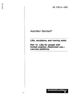 AS 1735.14-1990 – Most Currently Technical Standards