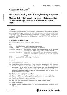 AS 1289.7.1.1-2003 – Most Currently Technical Standards