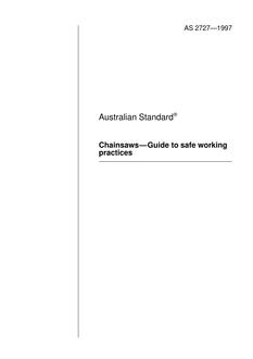 AS 2727-1997 – Most Currently Technical Standards
