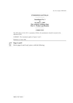 AS 1353.1-1997 AMDT 1 – Most Currently Technical Standards