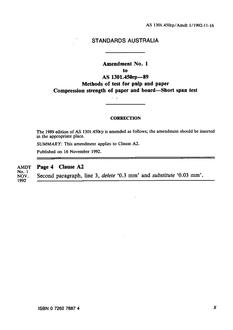 AS 1301.450RP-1989 AMDT 1 – Most Currently Technical Standards