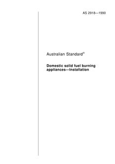 AS 2918-1990 – Most Currently Technical Standards