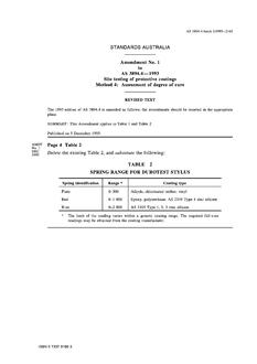 AS 3894.4-1993 AMDT 1 – Most Currently Technical Standards