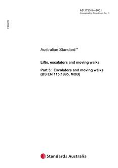 AS 1735.5-2001 – Most Currently Technical Standards