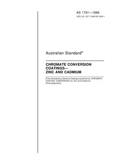 AS 1791-1986 – Most Currently Technical Standards