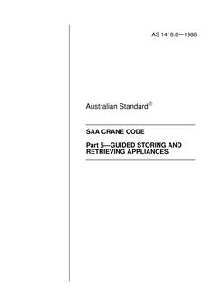 AS 1418.6-1988 – Most Currently Technical Standards