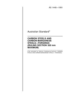 AS 1448-1981 – Most Currently Technical Standards