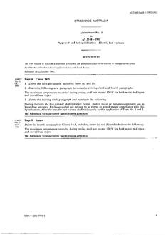 AS 3148-1991 AMDT 1 – Most Currently Technical Standards