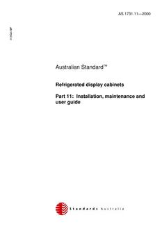 AS 1731.11-2000 – Most Currently Technical Standards