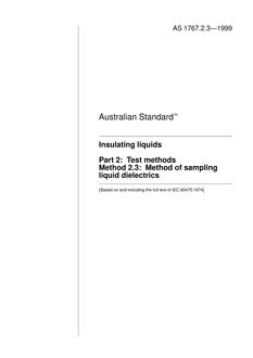 AS 1767.2.3-1999 – Most Currently Technical Standards