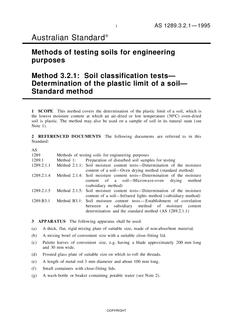 AS 1289.3.2.1-1995 – Most Currently Technical Standards