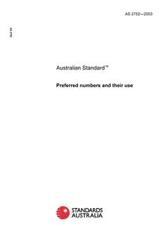 AS 2752-2003 – Most Currently Technical Standards