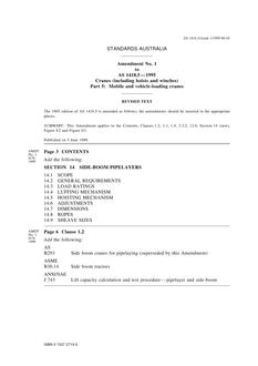 AS 1418.5-1995 AMDT 1 – Most Currently Technical Standards