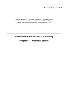 AS 1852.351-1978 – Most Currently Technical Standards