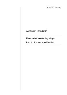 AS 1353.1-1997 – Most Currently Technical Standards