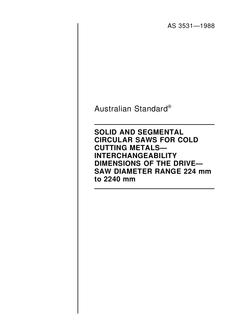 AS 3531-1988 – Most Currently Technical Standards