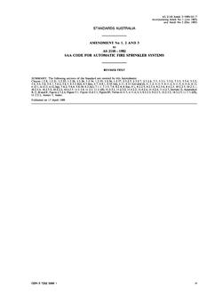 AS 2118-1982 AMDT 3 – Most Currently Technical Standards