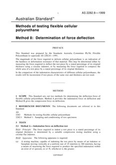 AS 2282.8-1999 – Most Currently Technical Standards
