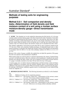 AS 1289.5.8.1-1995 – Most Currently Technical Standards