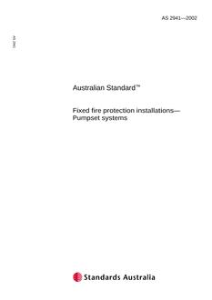 AS 2941-2002 – Most Currently Technical Standards