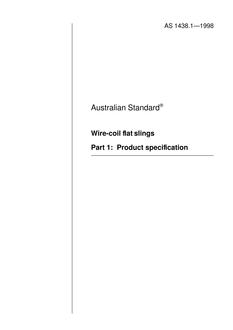 AS 1438.1-1998 – Most Currently Technical Standards