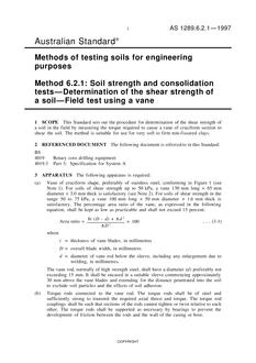 AS 1289.6.2.1-1997 – Most Currently Technical Standards